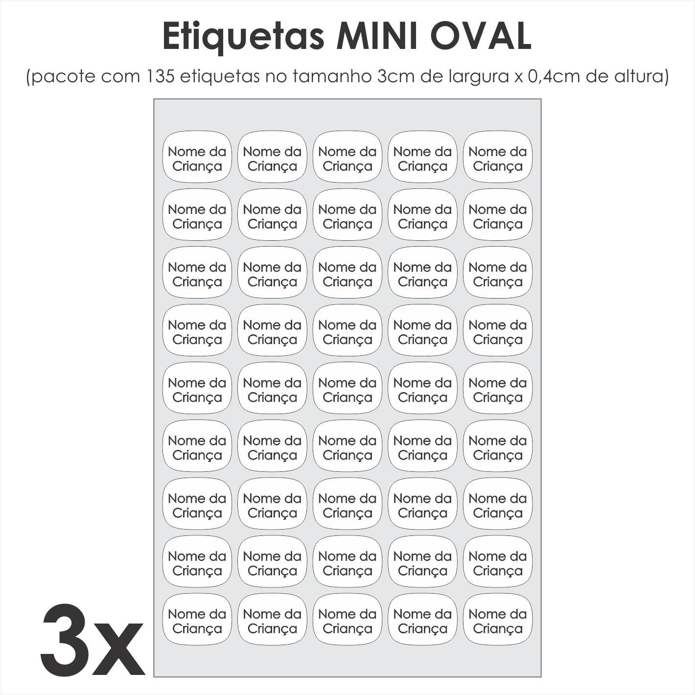 Etiquetas Divertidas | Etiquetas Mini Oval...